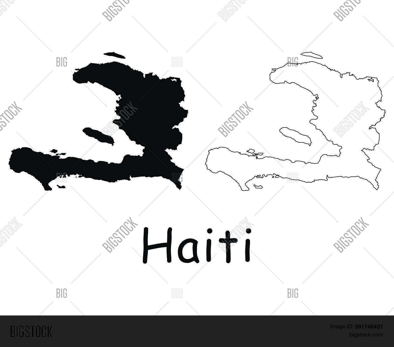 Haiti Country Map. Vector & Photo (Free Trial) | Bigstock
