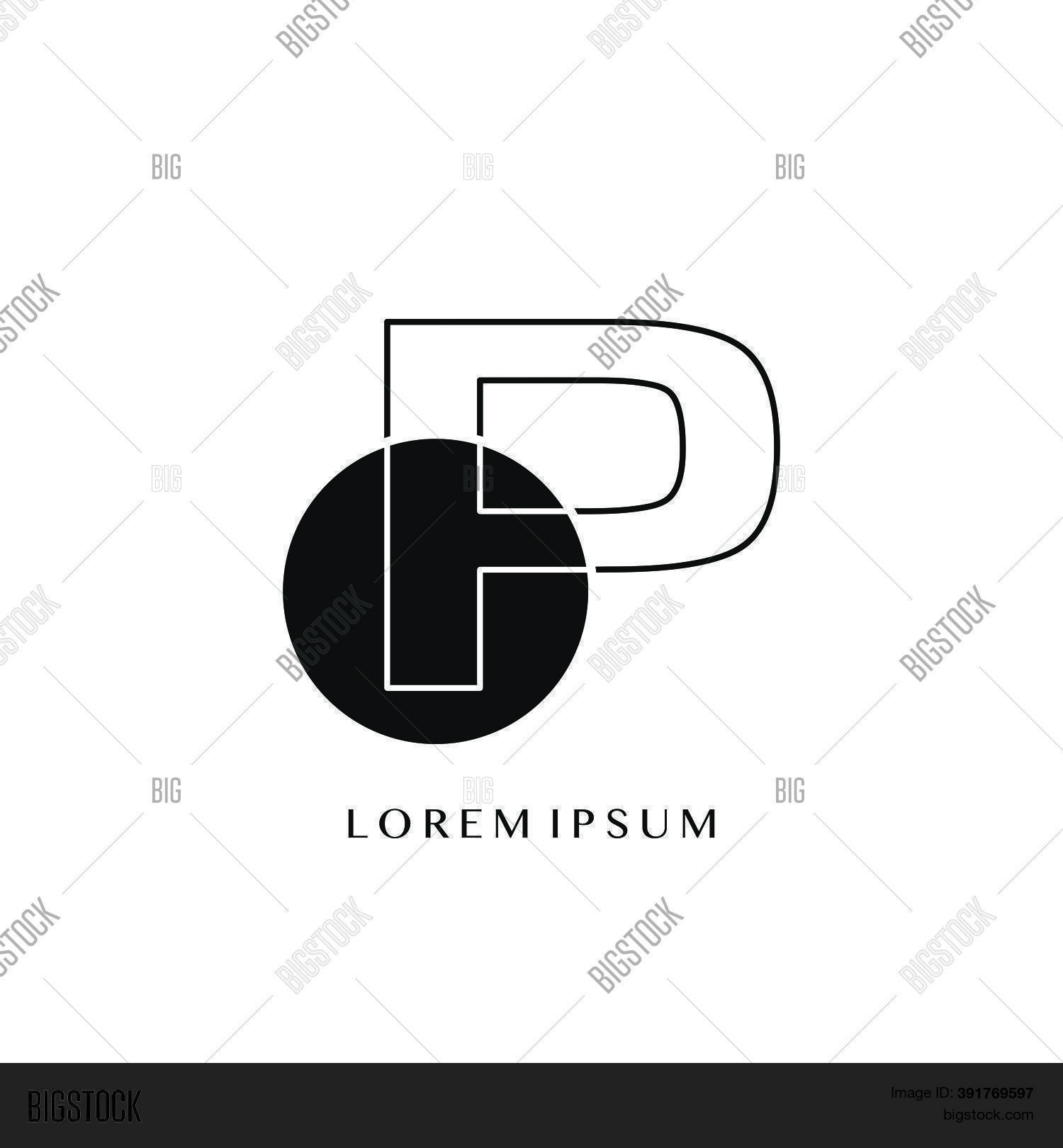 P Overlaping Circle Vector & Photo (Free Trial) | Bigstock