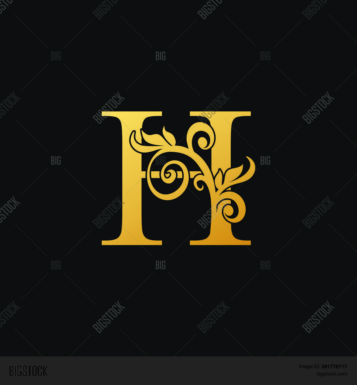 Golden Luxury Letter Vector & Photo (Free Trial) | Bigstock