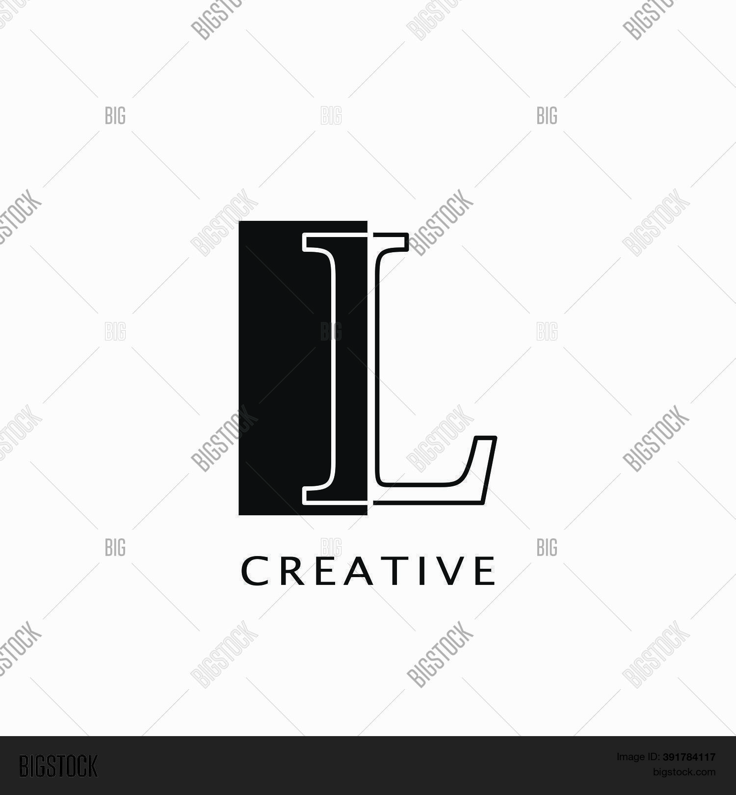 Outline Letter L Vector & Photo (Free Trial) | Bigstock