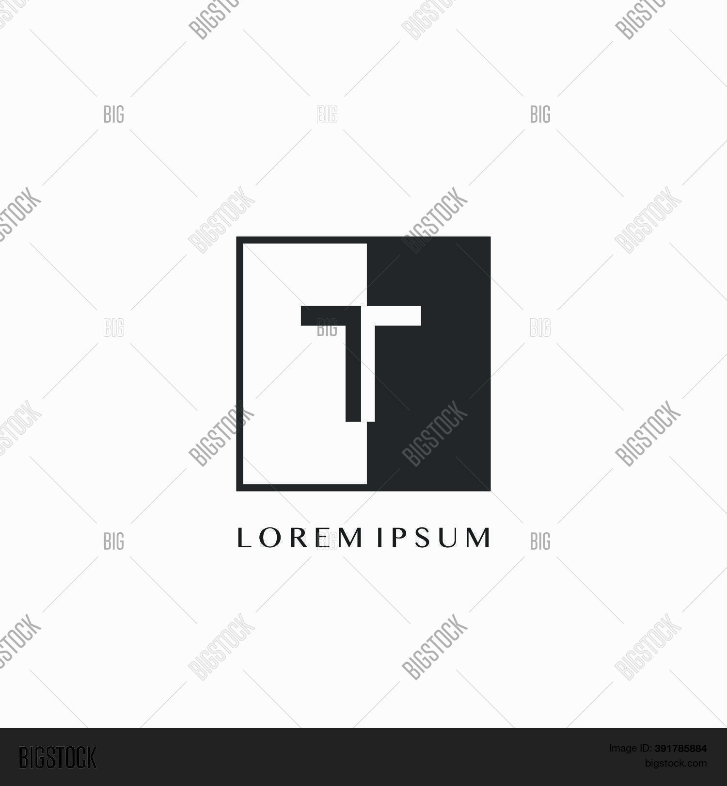 Simple Letter T Vector & Photo (Free Trial) | Bigstock