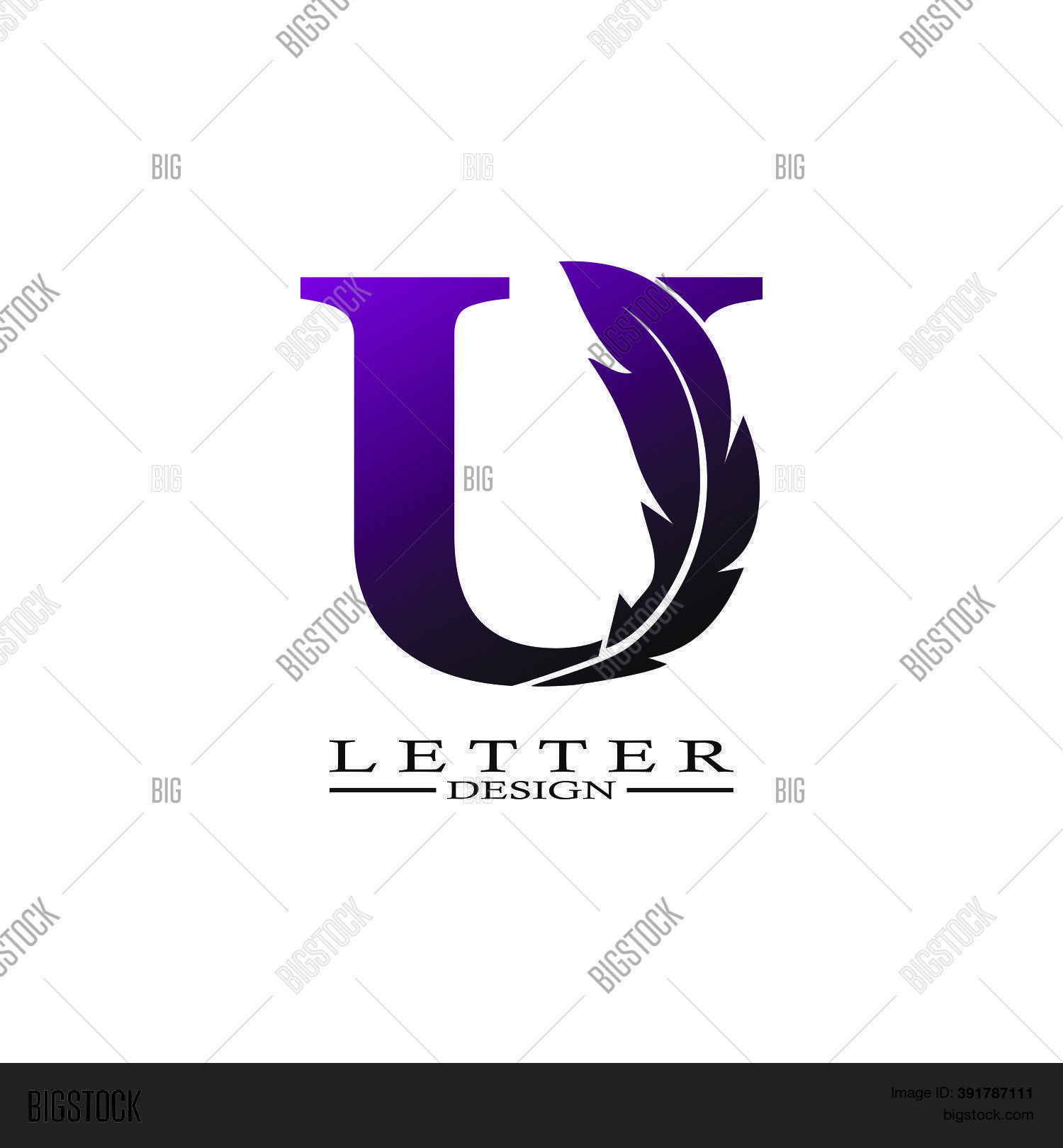Initial Letter U Logo Vector & Photo (Free Trial) | Bigstock