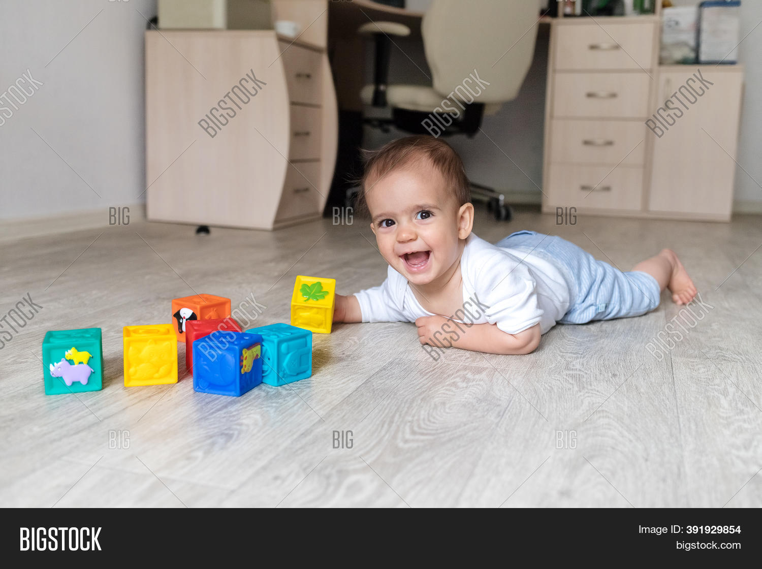 Baby Playing Blocks. Image & Photo (Free Trial) | Bigstock