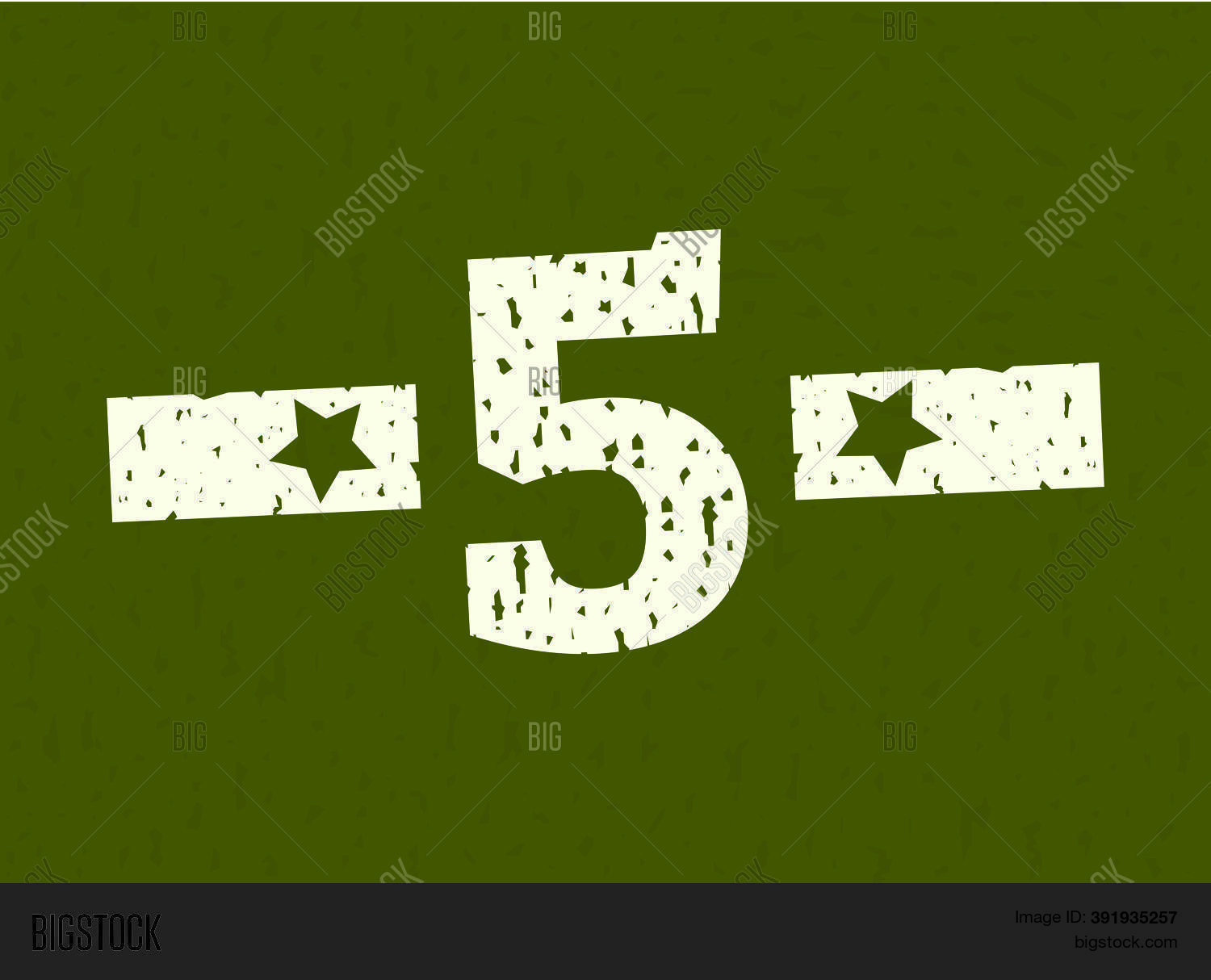 5 Badge Number Vector & Photo (Free Trial) | Bigstock