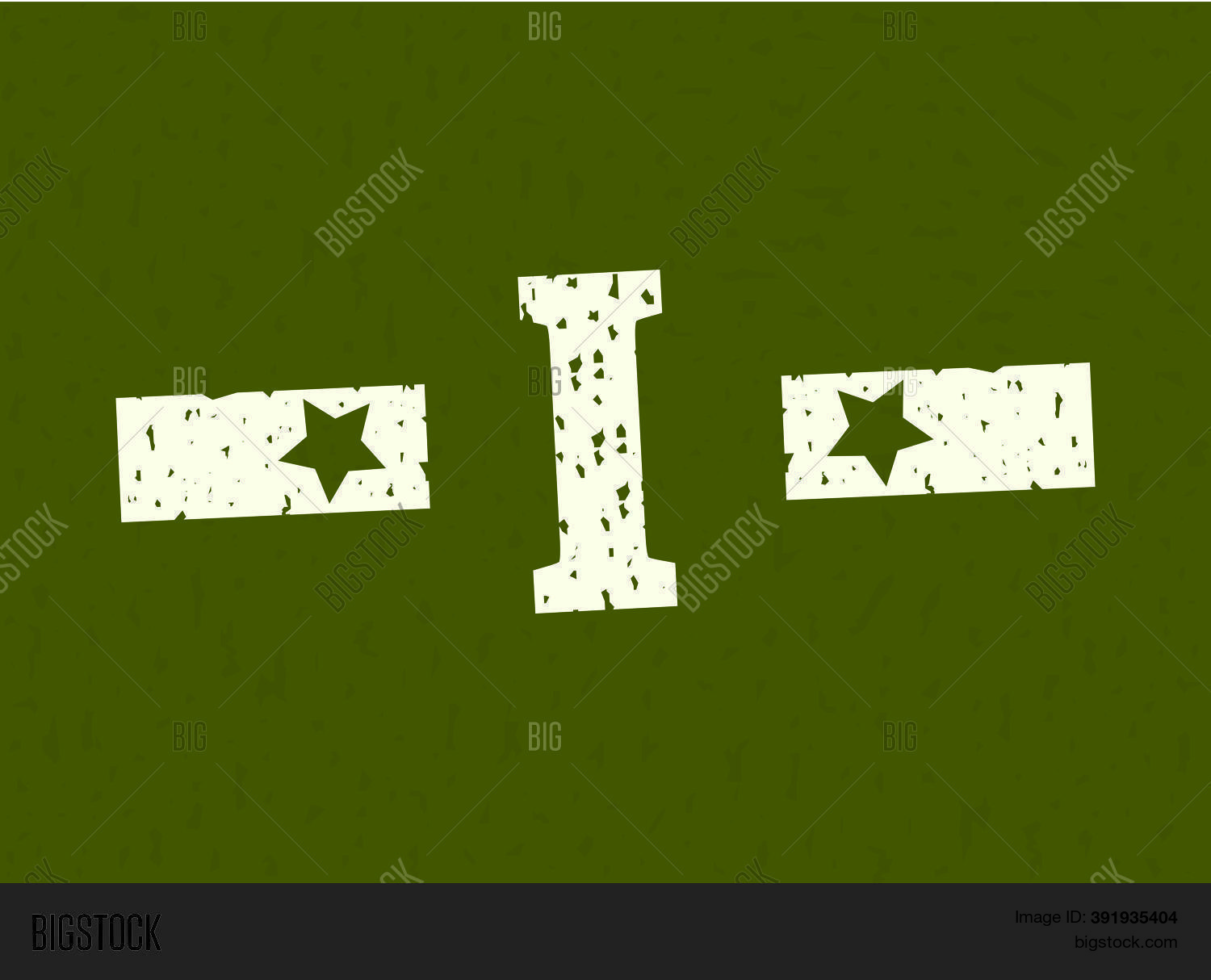 Badge Letter Military Vector & Photo (Free Trial) | Bigstock