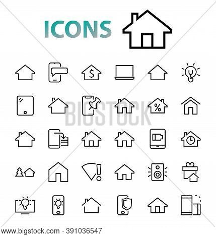 Simple Set Line Vector & Photo (Free Trial) | Bigstock