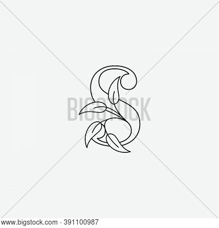 Outline Letter S Vector & Photo (Free Trial) | Bigstock