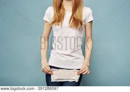 Girl Pad On Blue Image & Photo (Free Trial) | Bigstock