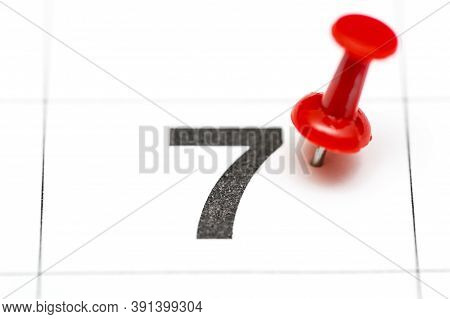 Pin On Date Number 7. Image & Photo (Free Trial) | Bigstock