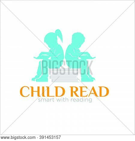 Reading Child Logo Vector & Photo (Free Trial) | Bigstock