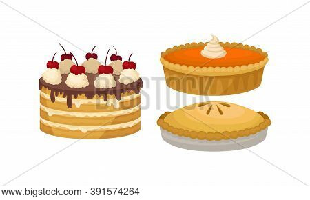 Vector Baked Pie Images, Illustrations & Vectors (Free) - Bigstock