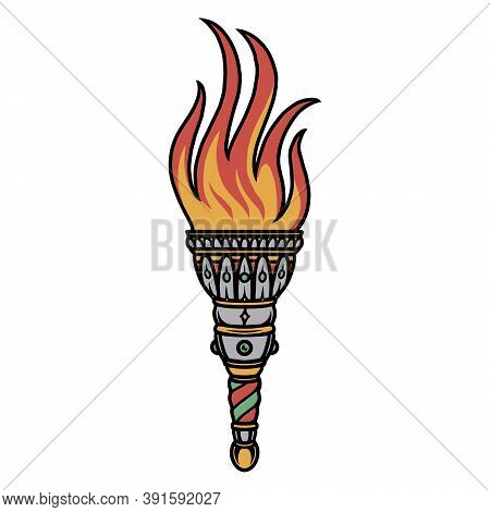 Torch Burning Fire Vector & Photo (Free Trial) | Bigstock