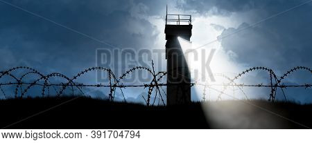 Watchtower Spotlight Image & Photo (Free Trial) | Bigstock