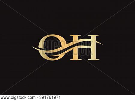 Premium Oh Initial Vector & Photo (Free Trial) | Bigstock