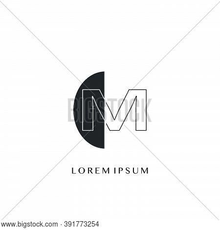 Outline Letter M Vector & Photo (Free Trial) | Bigstock