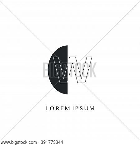 Outline Letter W Vector & Photo (Free Trial) | Bigstock