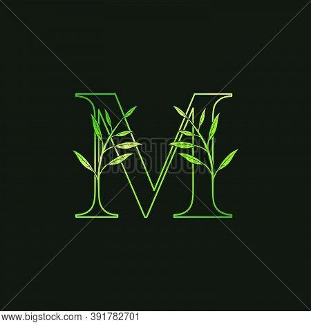 Green Nature M Letter Vector & Photo (Free Trial) | Bigstock