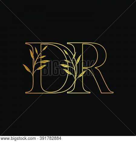 Golden Initial D R, Vector & Photo (Free Trial) | Bigstock