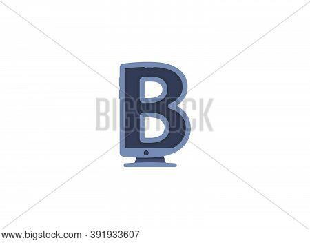 B Letter Technology Vector & Photo (Free Trial) | Bigstock