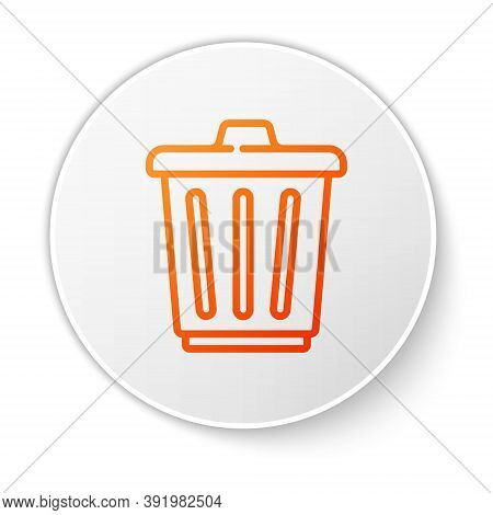 Orange Line Trash Can Vector & Photo (Free Trial) | Bigstock