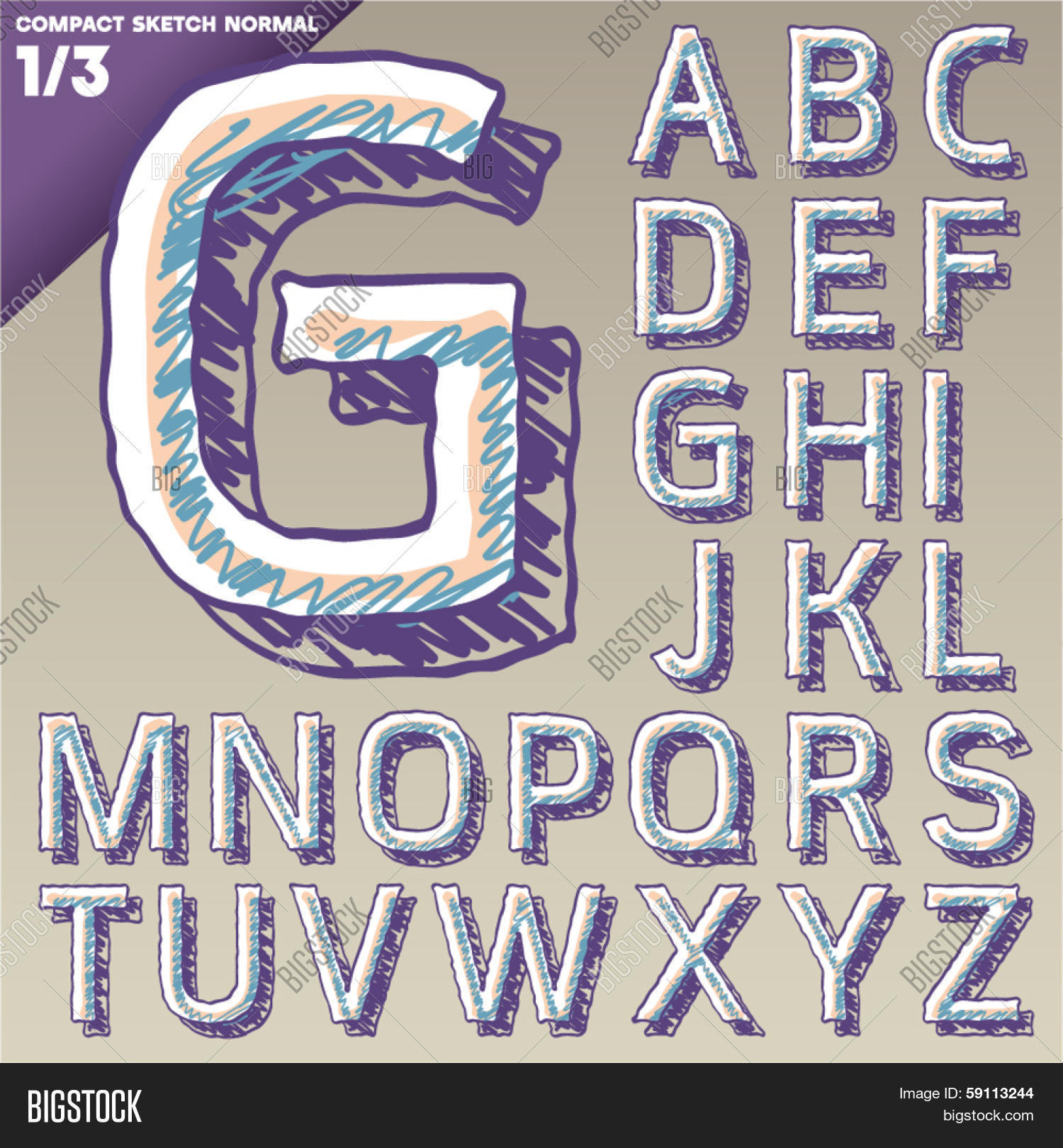 Sketch Alphabet. Vector & Photo (Free Trial) | Bigstock