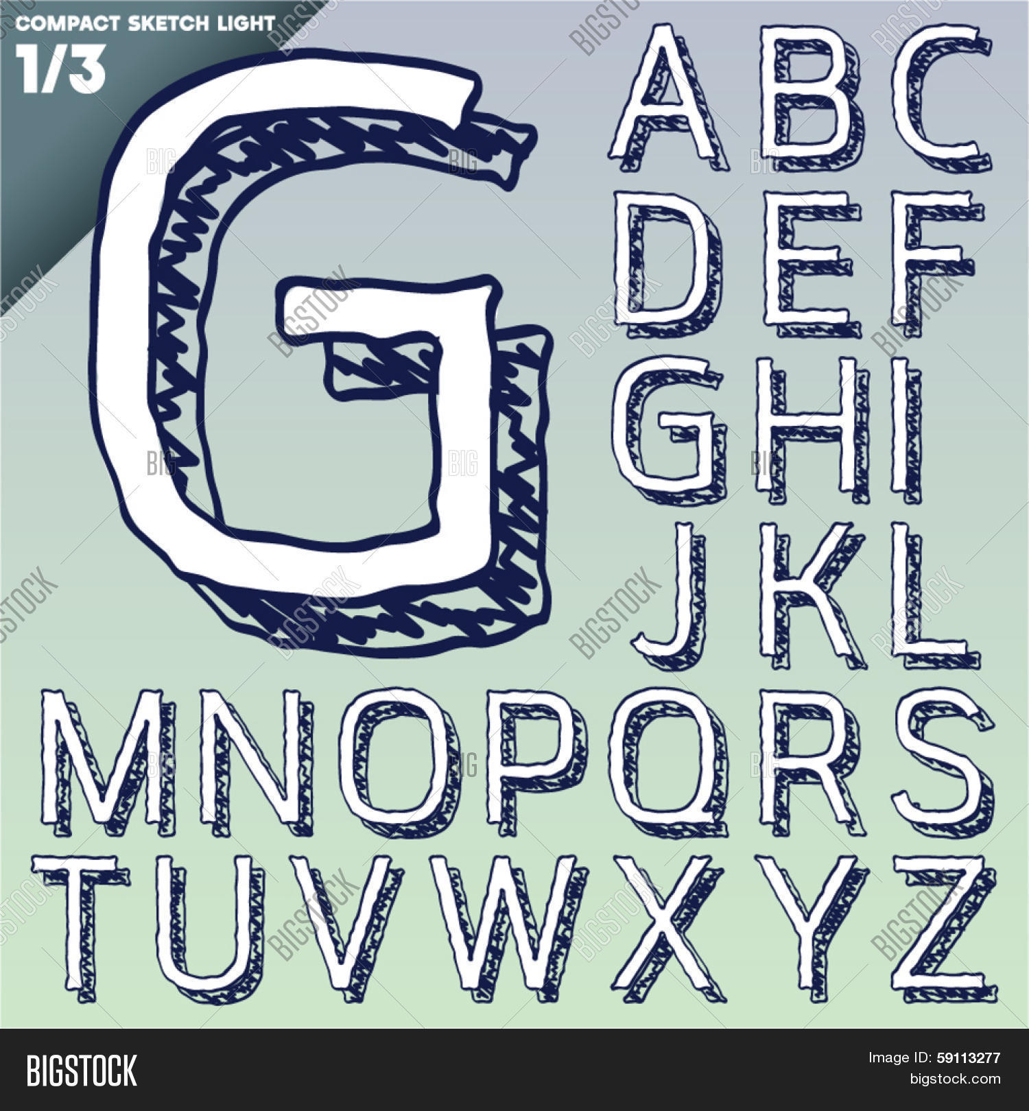 Sketch Alphabet. Vector & Photo (Free Trial) | Bigstock