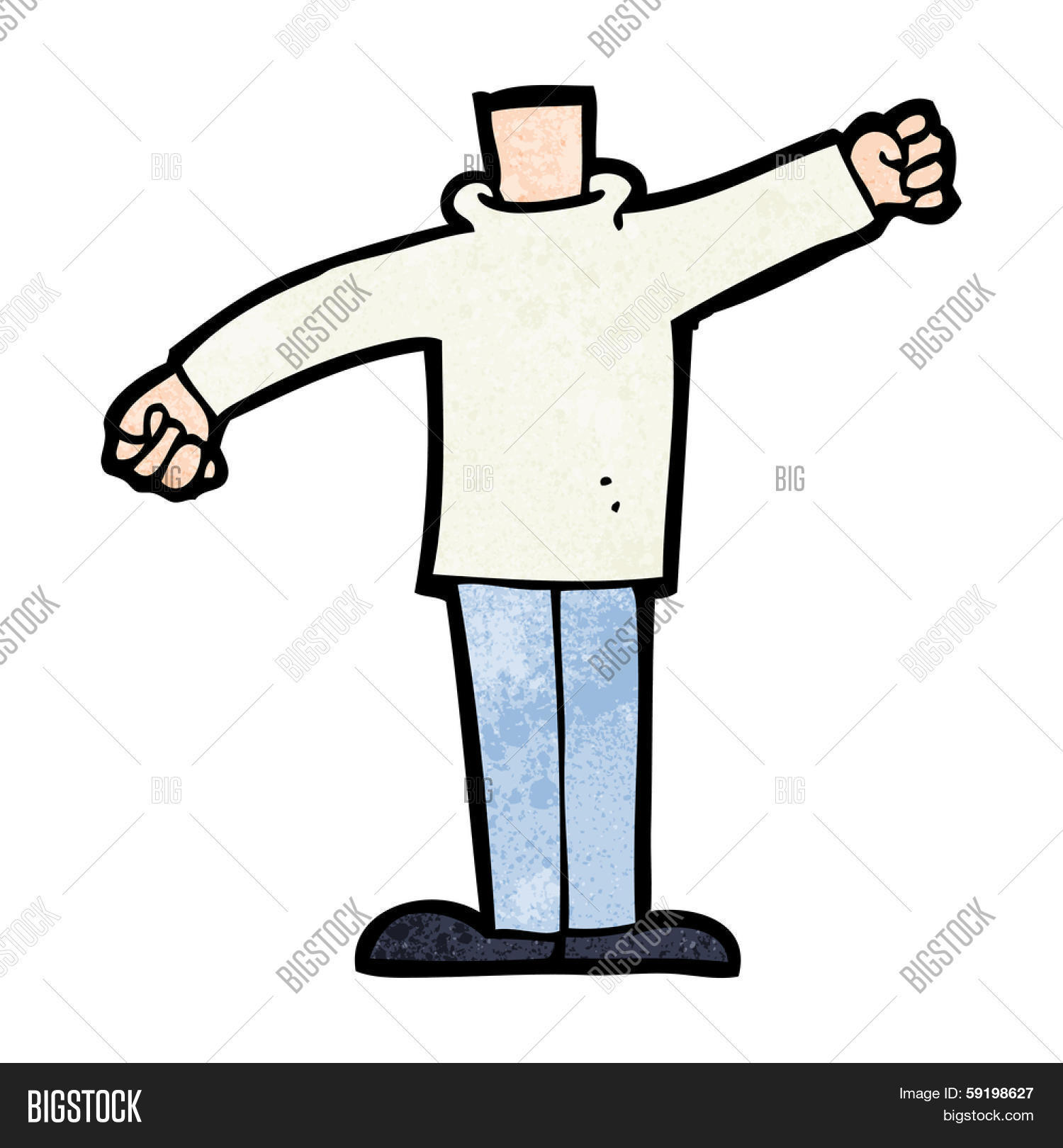 Cartoon Body Waving Vector & Photo (Free Trial) | Bigstock