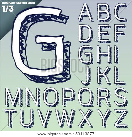 Sketch Alphabet. Vector & Photo (Free Trial) | Bigstock