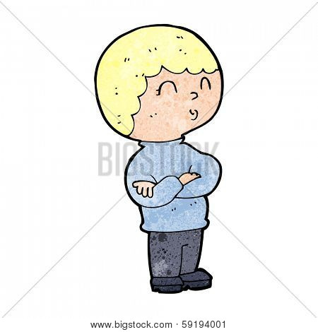 Cartoon Boy Folded Vector & Photo (Free Trial) | Bigstock