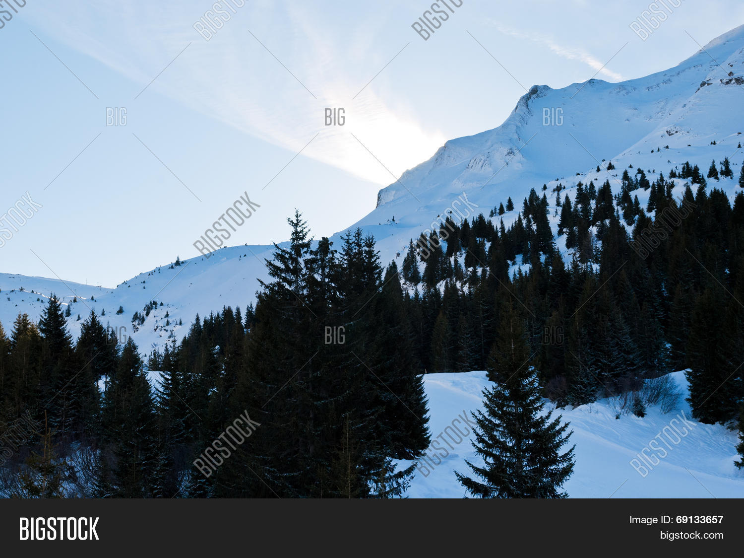 Snow Mountain Slopes Image & Photo (Free Trial) | Bigstock