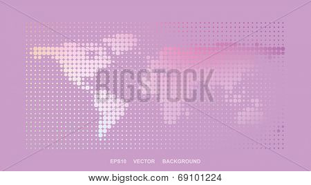 Dotted Map Design - Vector & Photo (Free Trial) | Bigstock