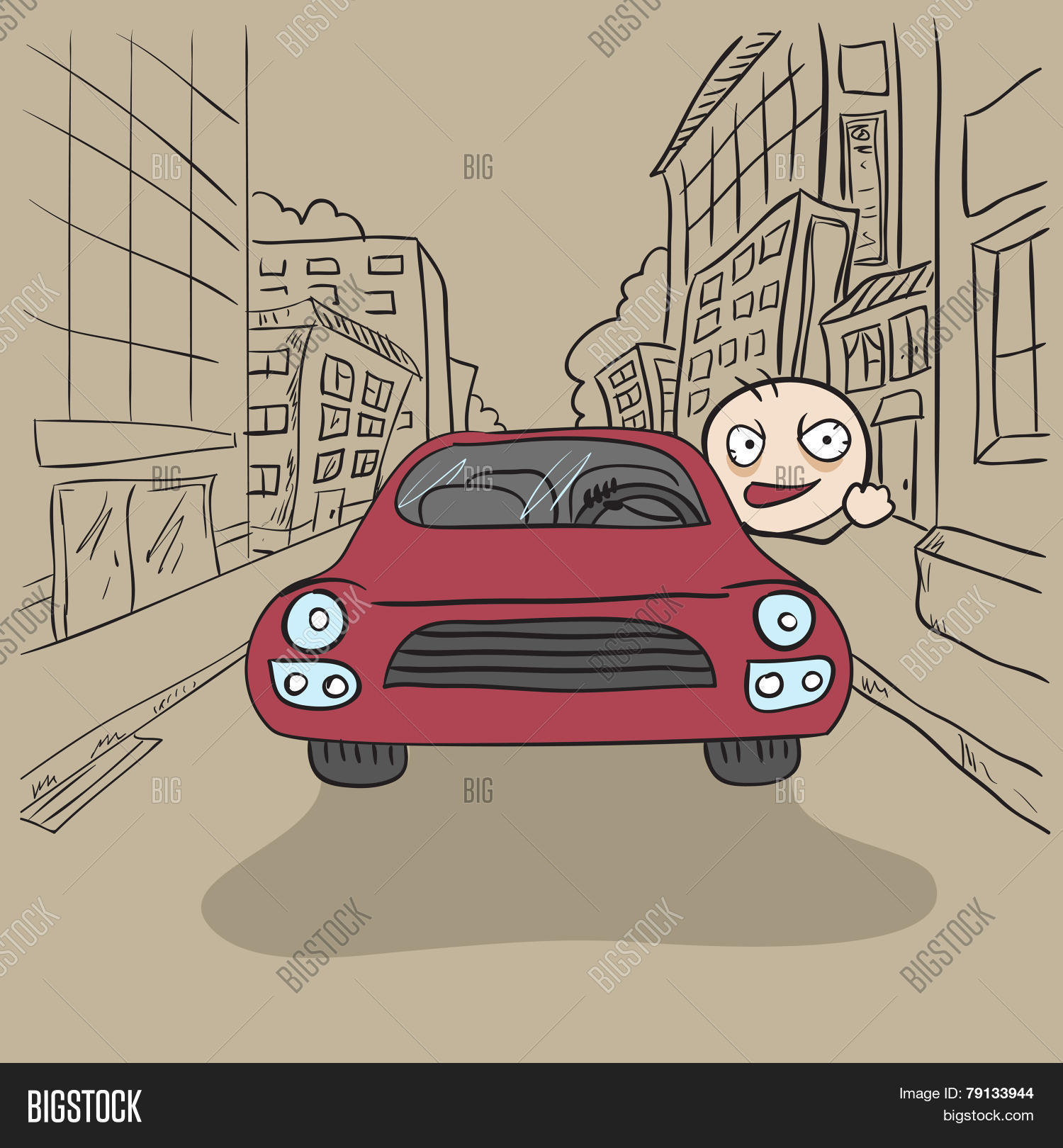 Angry Driver Shows Vector & Photo (Free Trial) | Bigstock