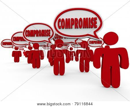 Compromise Word Speech Image & Photo (Free Trial) | Bigstock