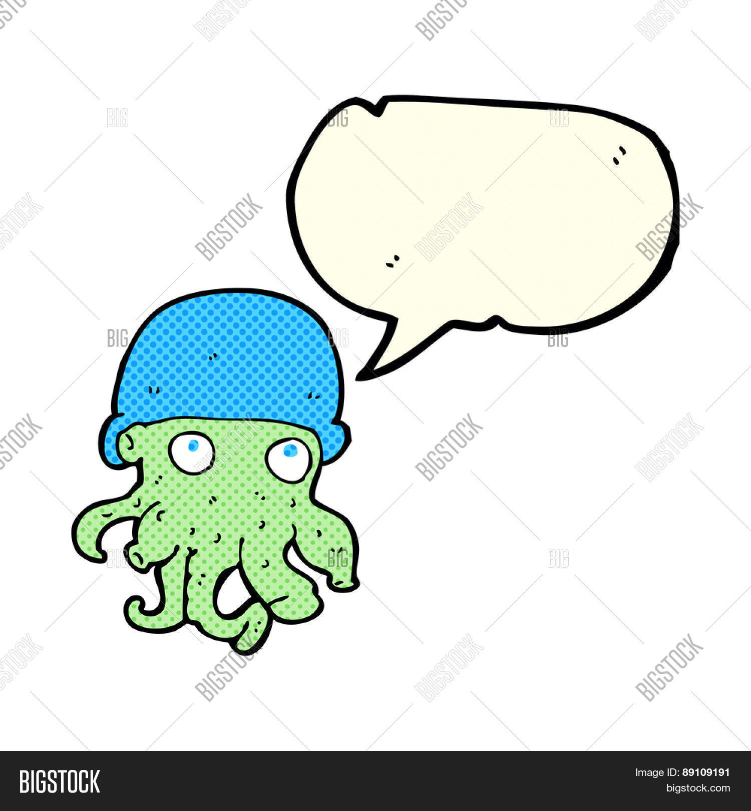 Cartoon Alien Head Vector & Photo (Free Trial) | Bigstock