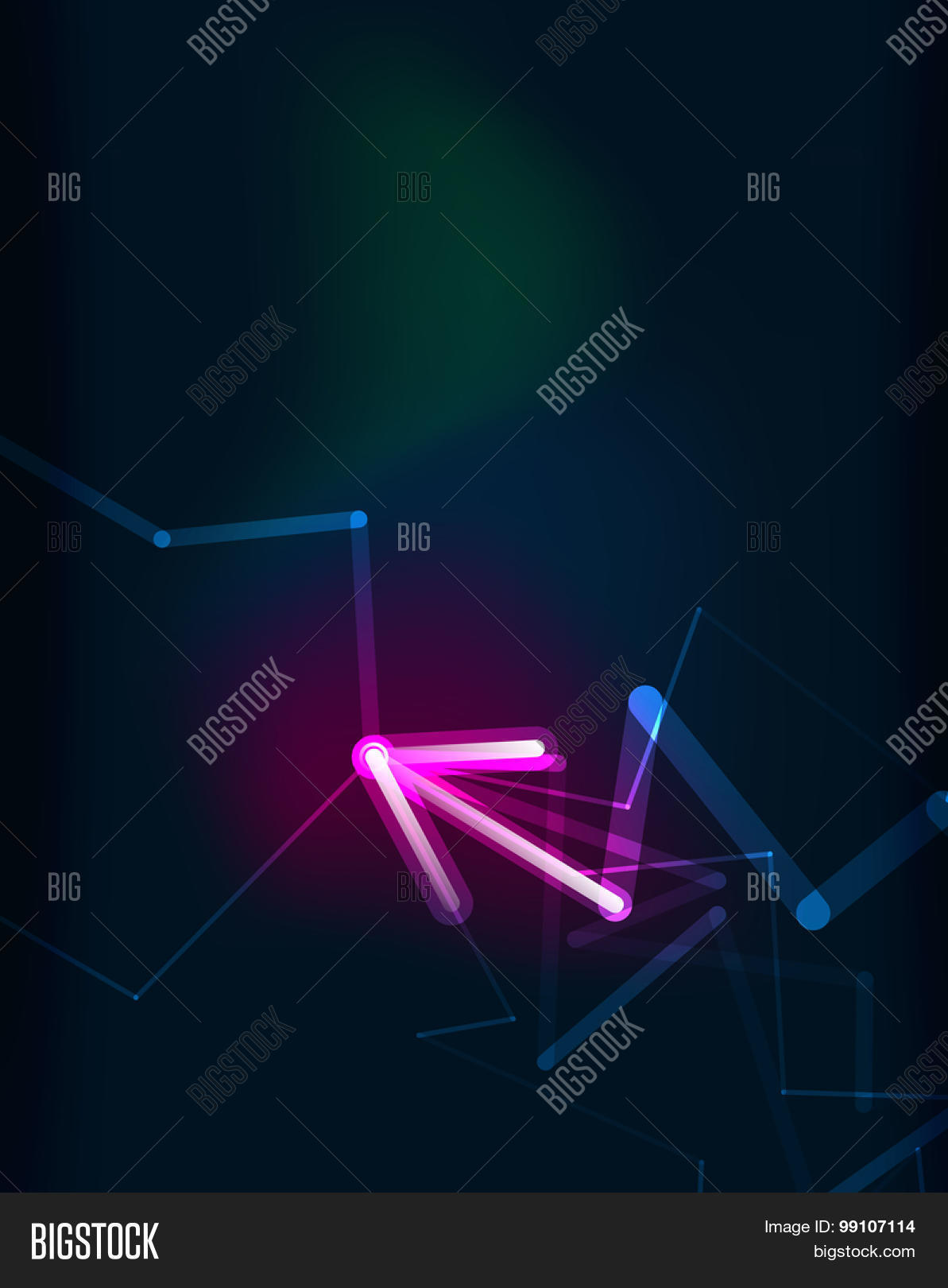 Glowing Arrow Vector & Photo (Free Trial) | Bigstock