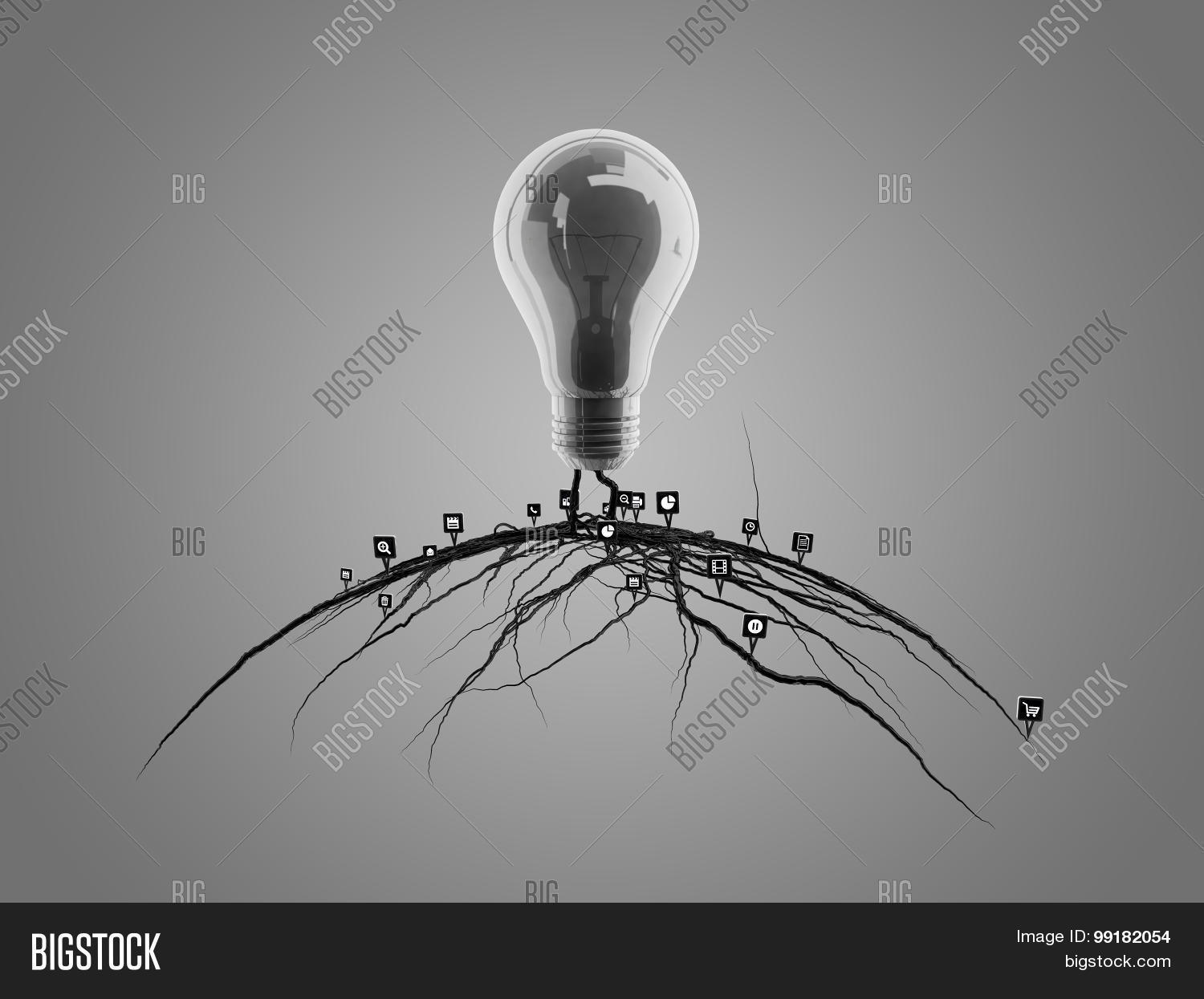 Light Bulb Roots Image & Photo (Free Trial) | Bigstock