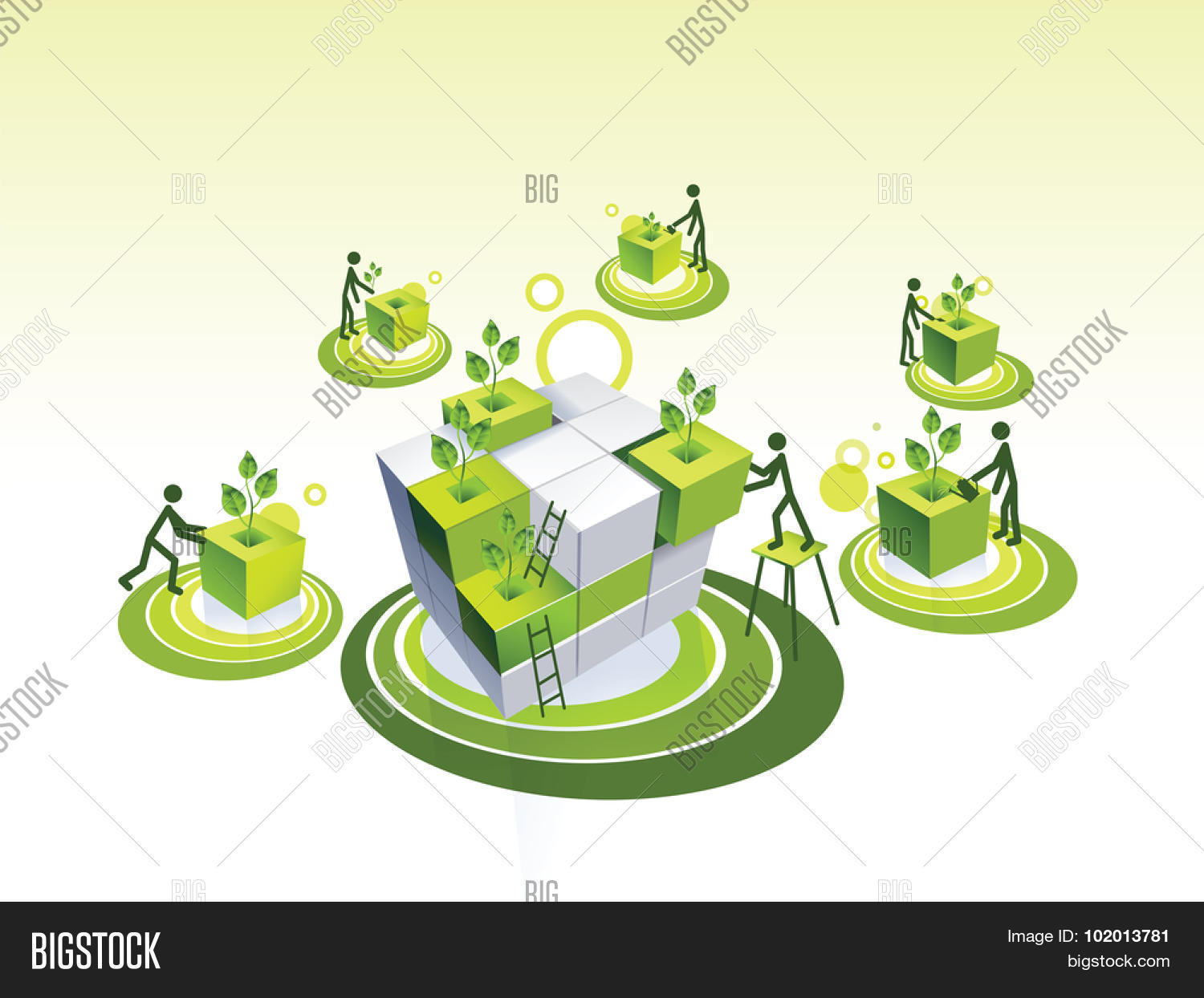 Building Green Future Vector & Photo (Free Trial) | Bigstock