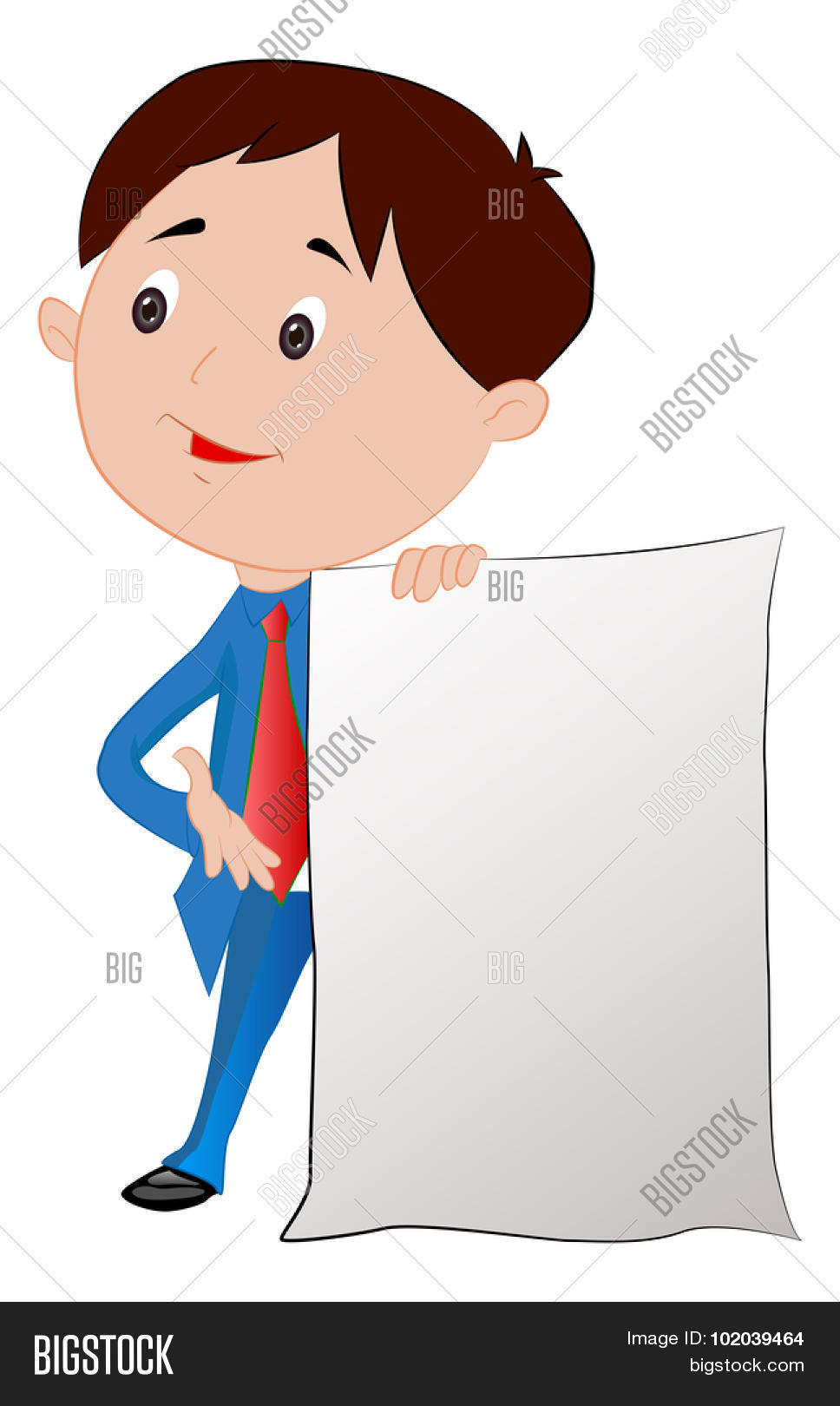Man Blank Sign Board Vector & Photo (Free Trial) | Bigstock