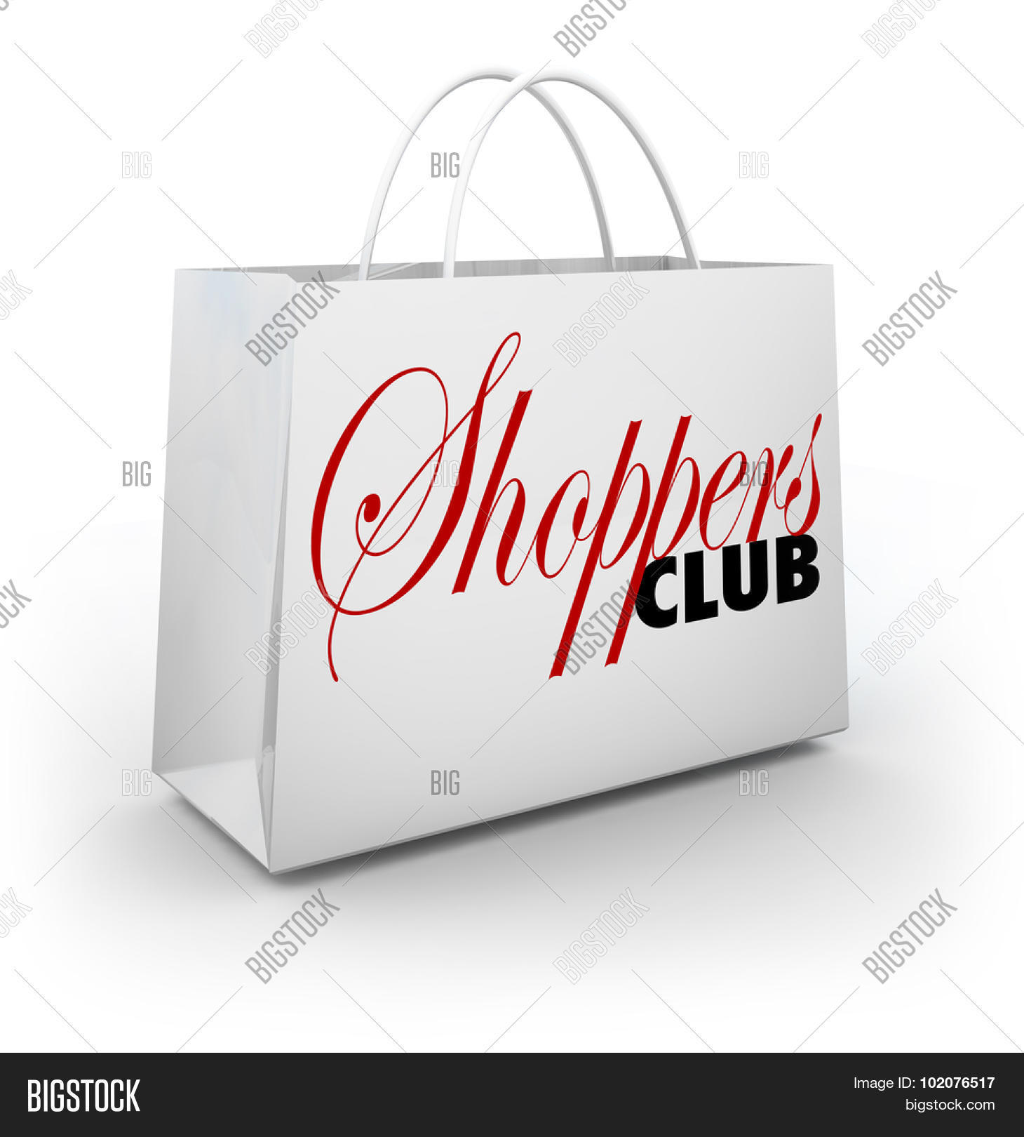 Shoppers Club Words On Image & Photo (Free Trial) | Bigstock