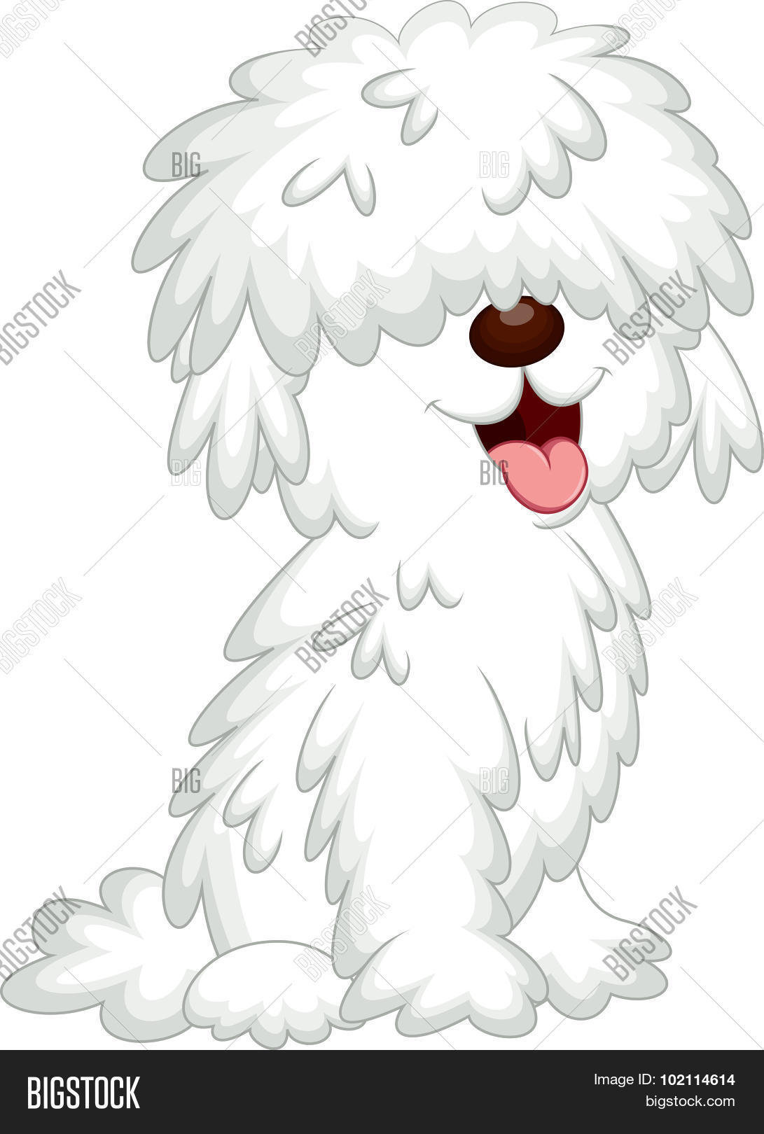 Cute Komondor Dog Vector & Photo (Free Trial) | Bigstock