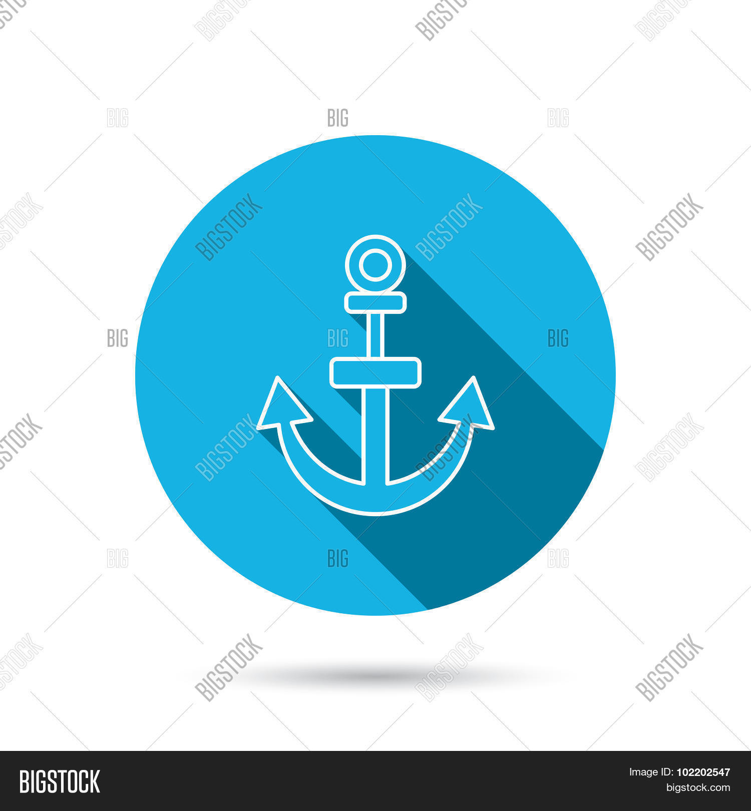 Anchor Icon. Nautical Vector & Photo (Free Trial) | Bigstock