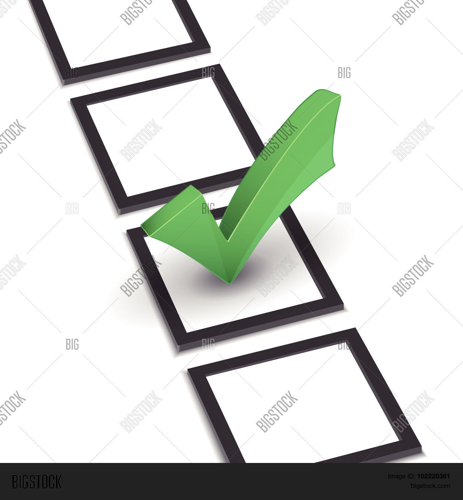 Vector y foto Check List Green (prueba gratis) | Bigstock