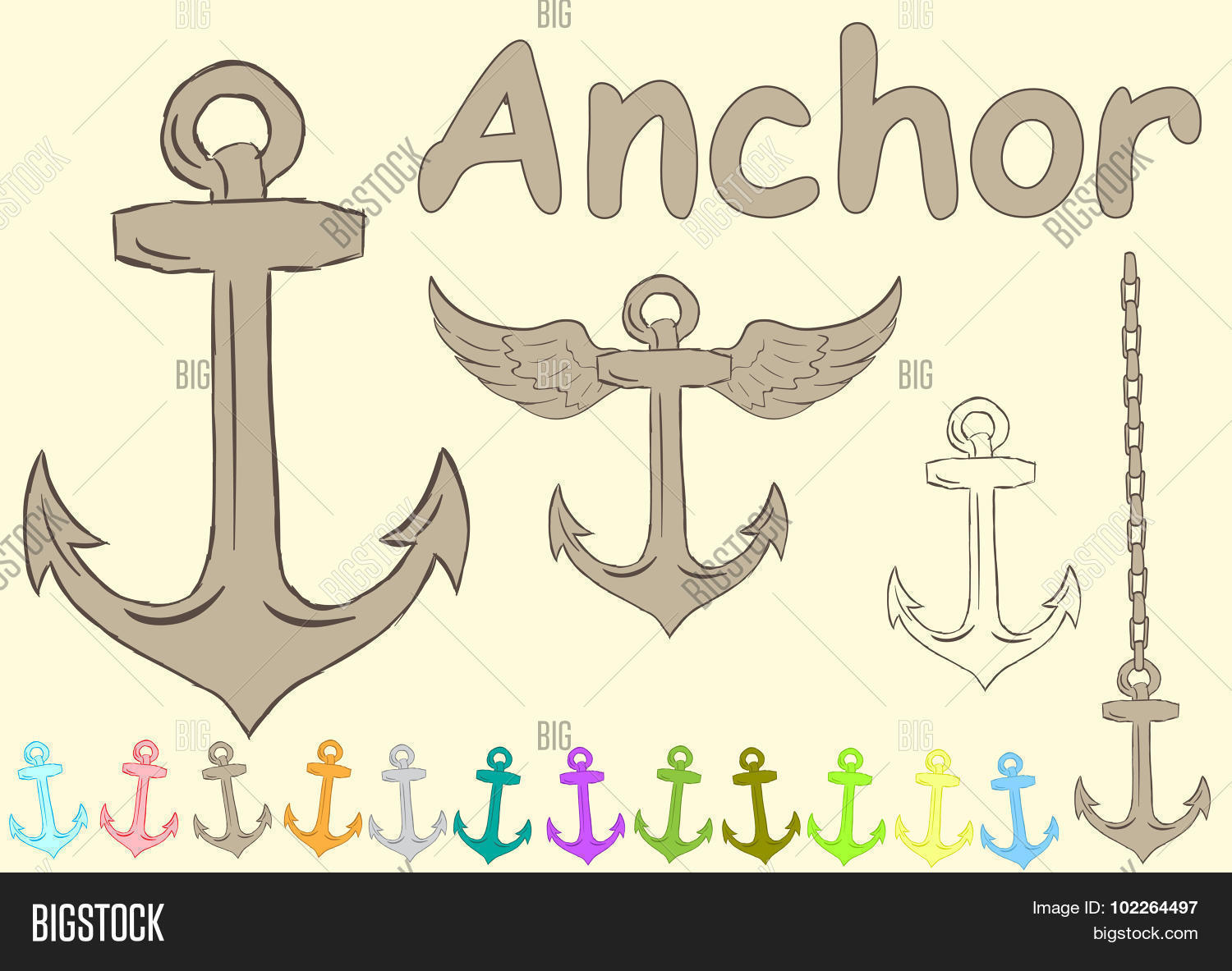 Clipart Anchors Vector & Photo (Free Trial) | Bigstock