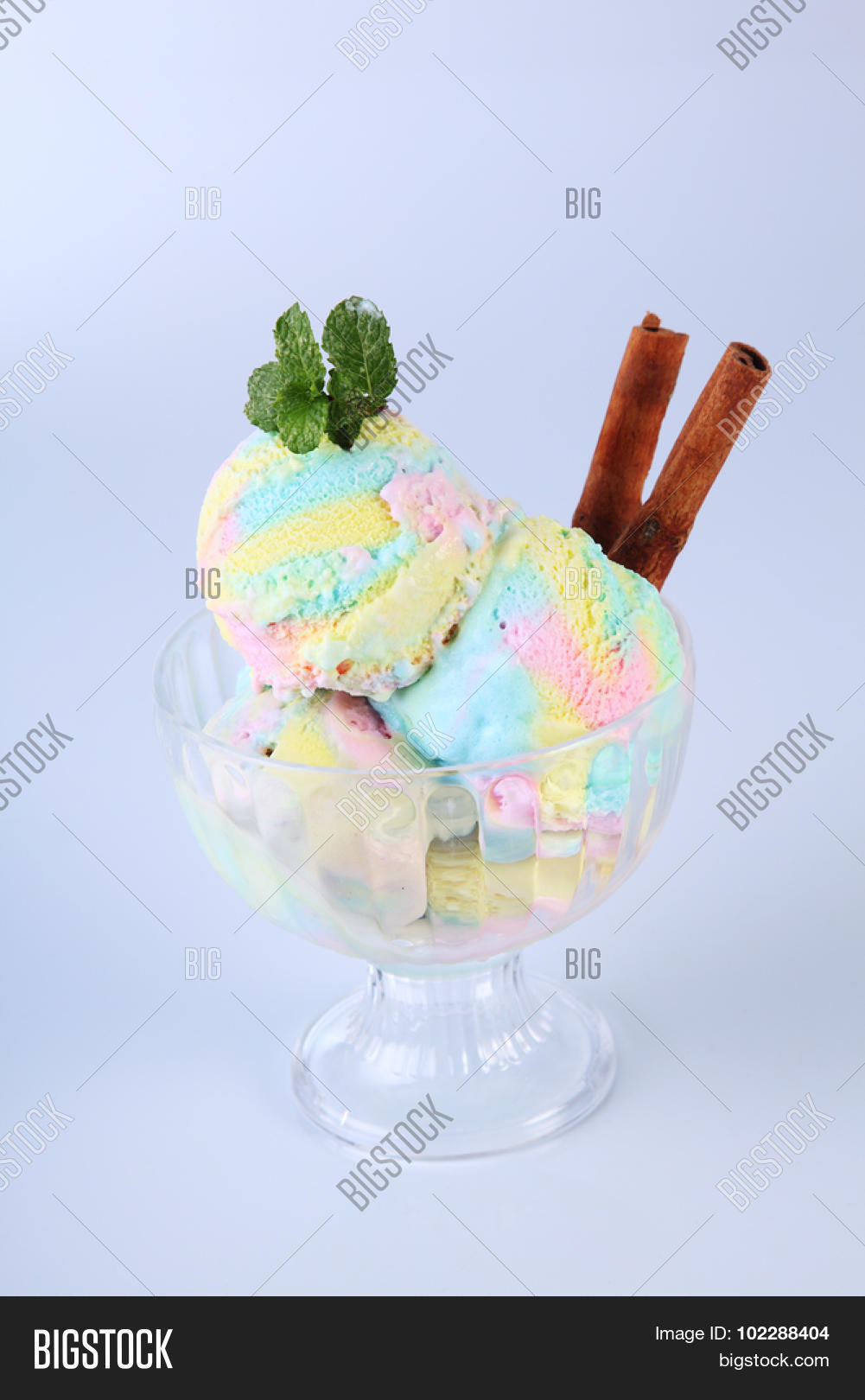 Rainbow Ice Cream Image & Photo (Free Trial) | Bigstock