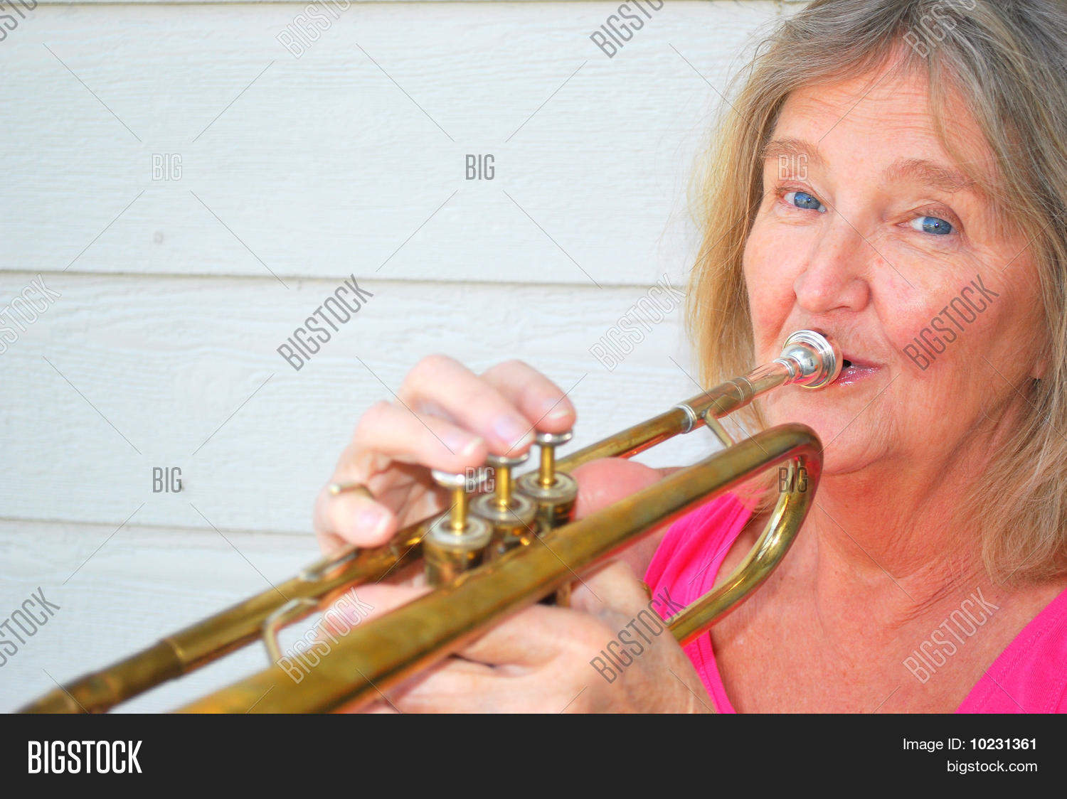 Female Trumpet Player Image & Photo (Free Trial) | Bigstock