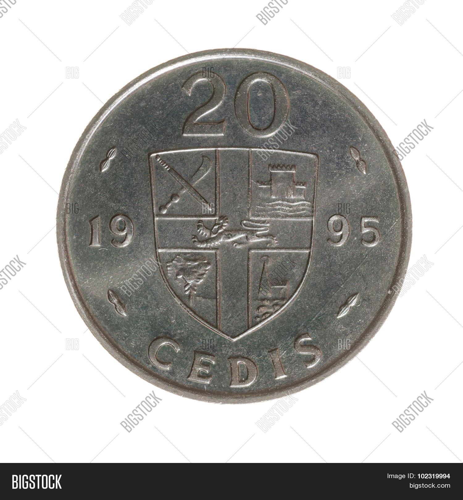 Ghana Cedi Coin Twenty Image & Photo (Free Trial) | Bigstock