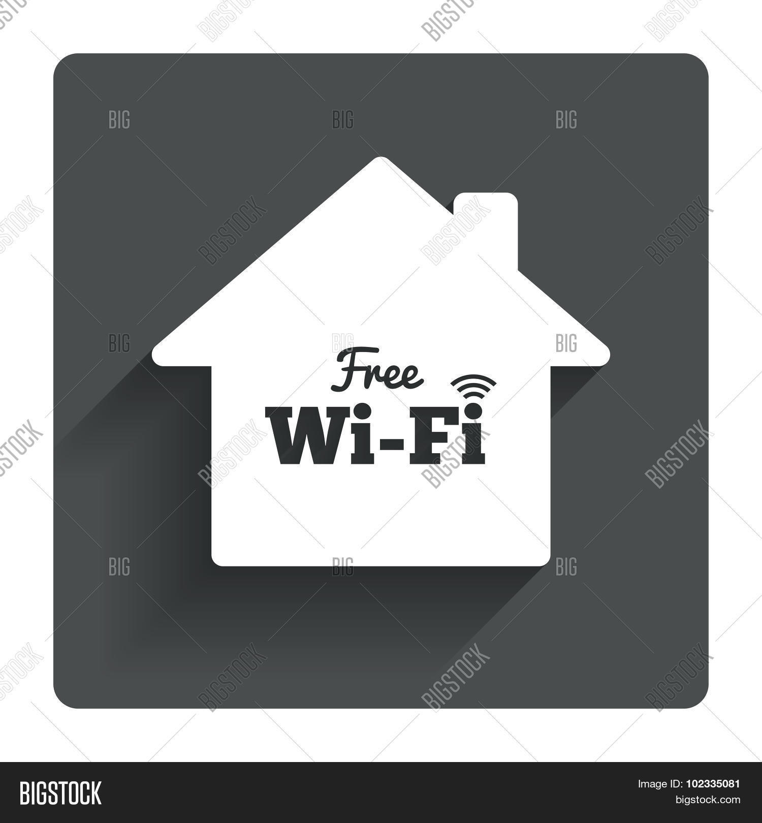 Home Wifi Sign. Wifi Vector & Photo (Free Trial) | Bigstock