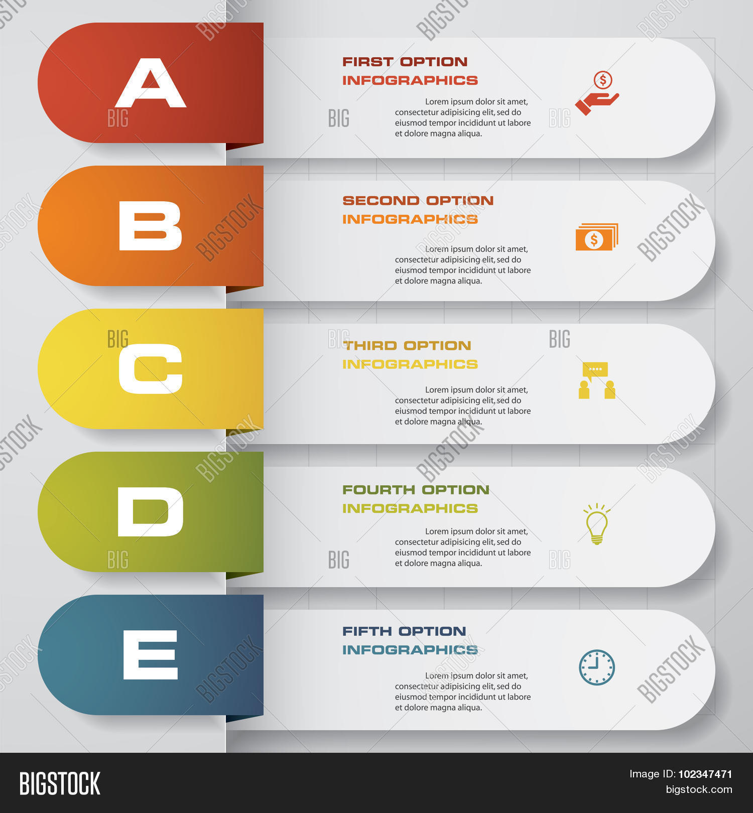 Presentation Chart 5 Vector & Photo (Free Trial) | Bigstock