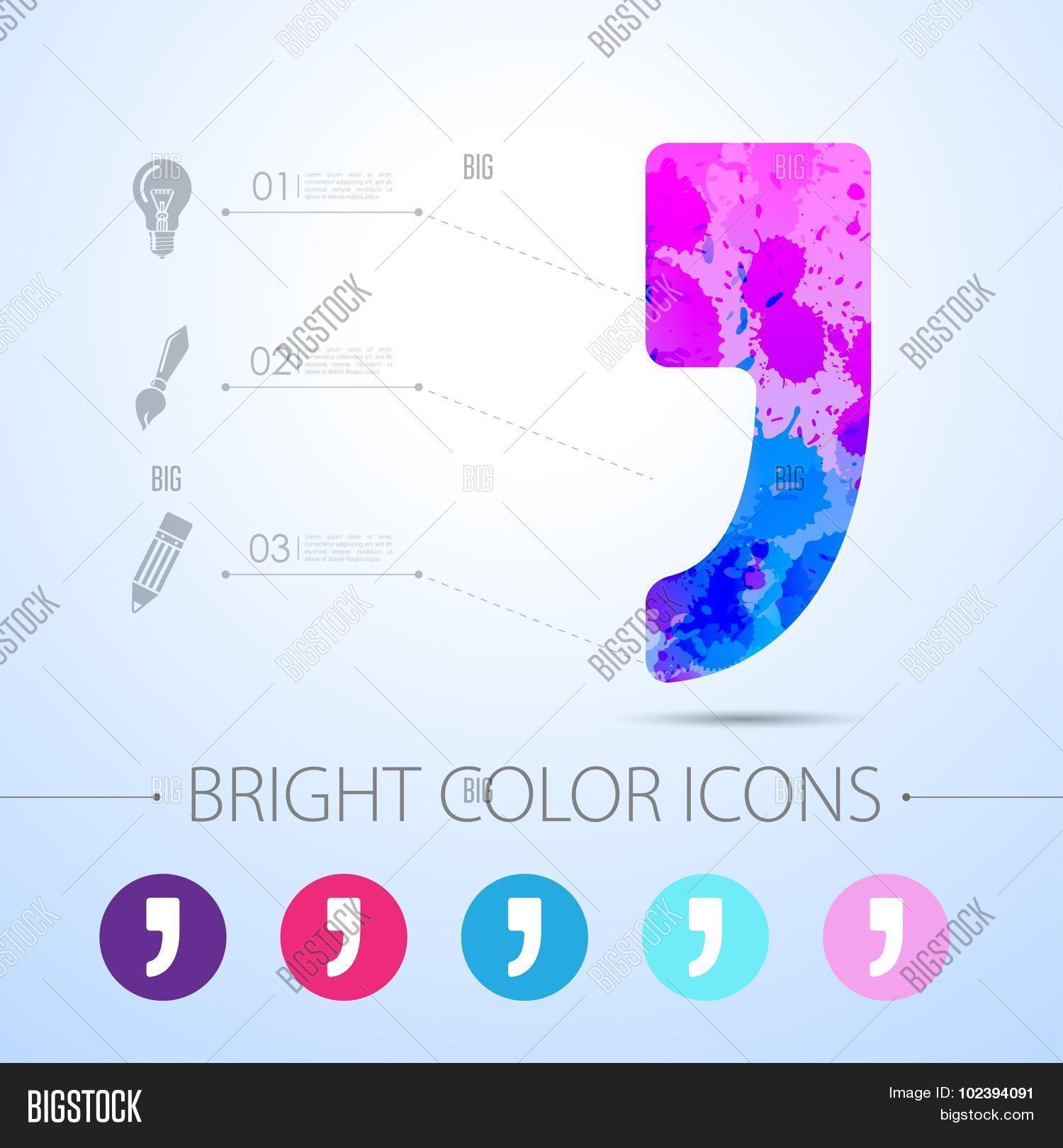 Vector Comma Icon. Vector & Photo (Free Trial) | Bigstock