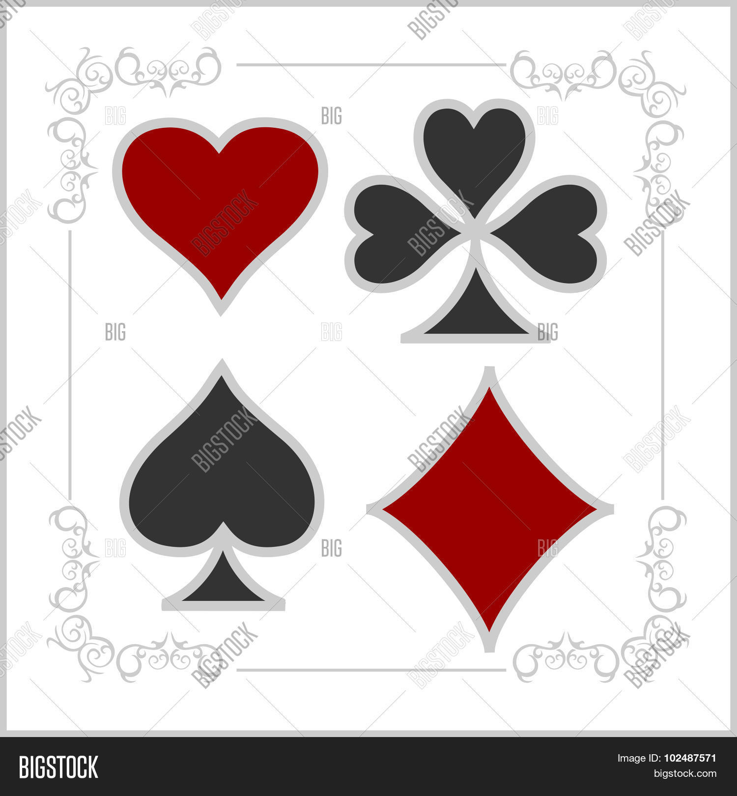 Playing Card Symbols Vector & Photo (Free Trial) | Bigstock
